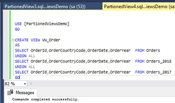 How To Create A Partitioned View In SQL Server